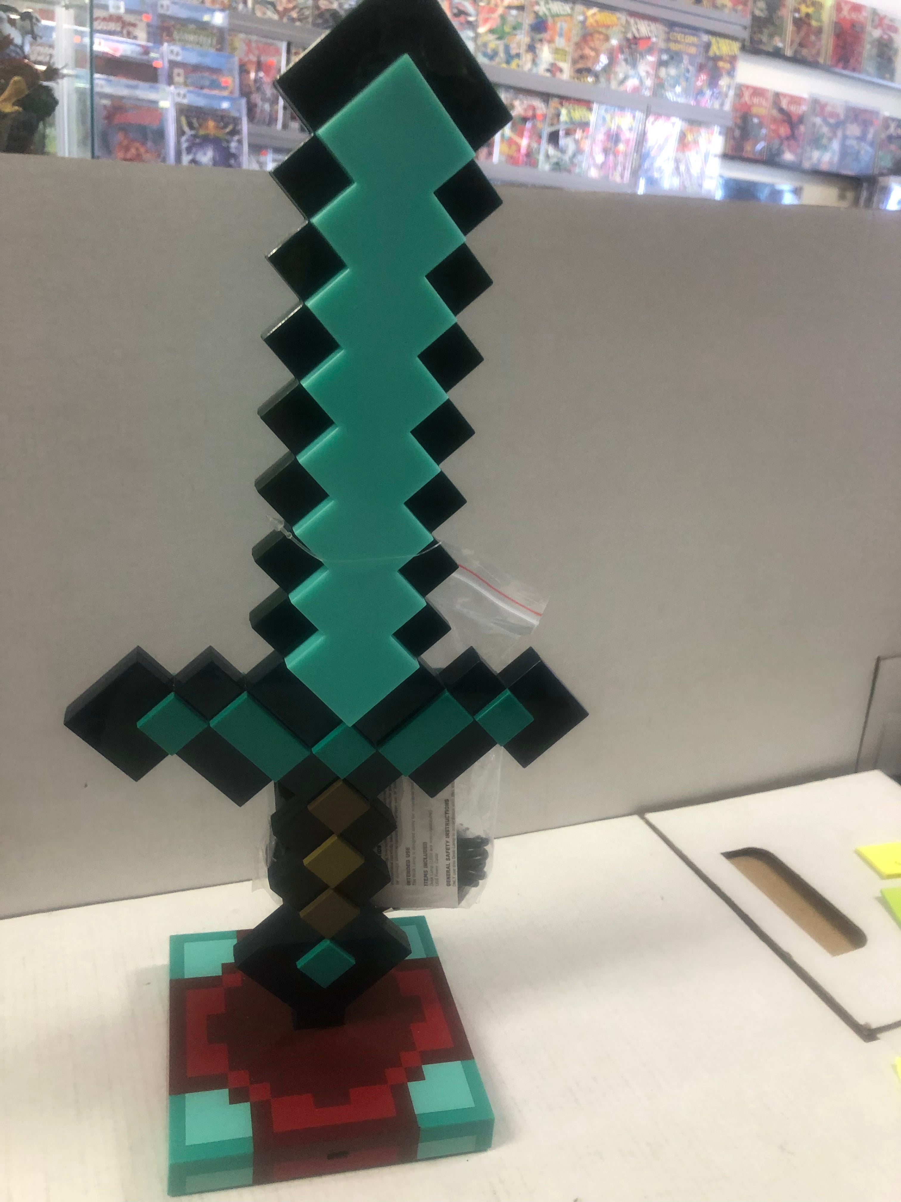 MINECRAFT DIAMOND SWORD LAMP – One Of Us Comics